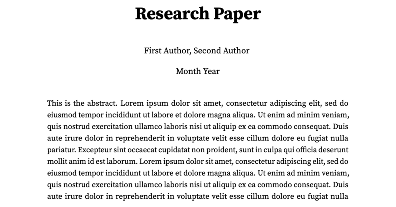 Minimalist LaTeX Template for Academic Papers | Pascal Michaillat